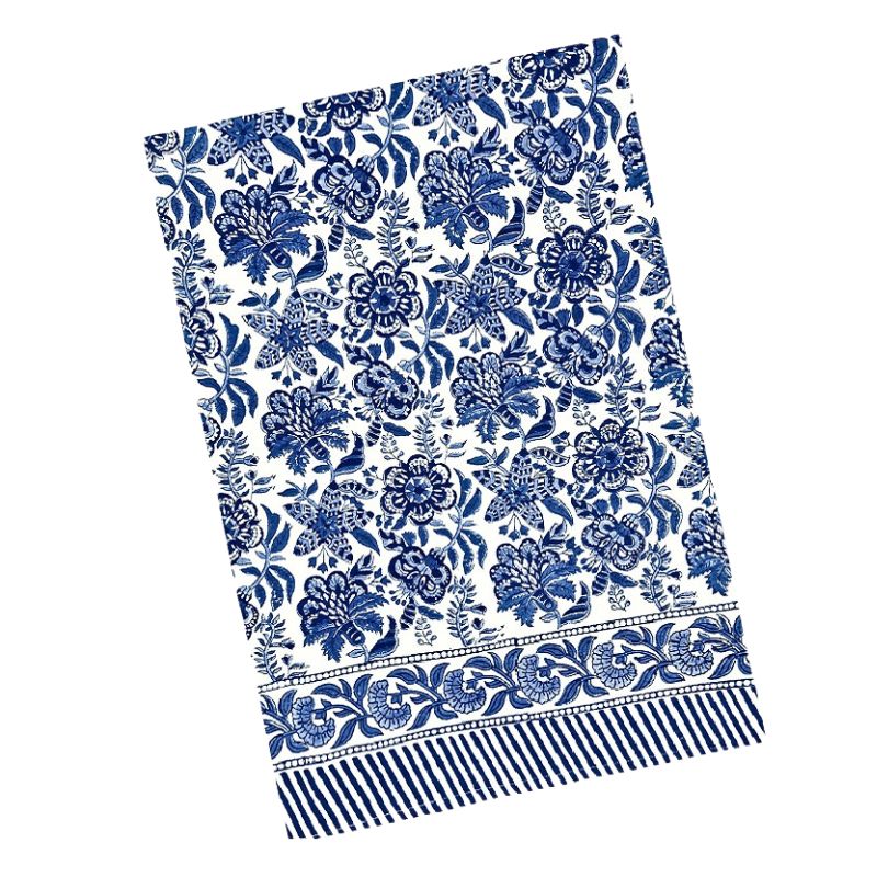 French Country Blue Florals - Tablecloth IMPERFECT – Flying Sheep Country